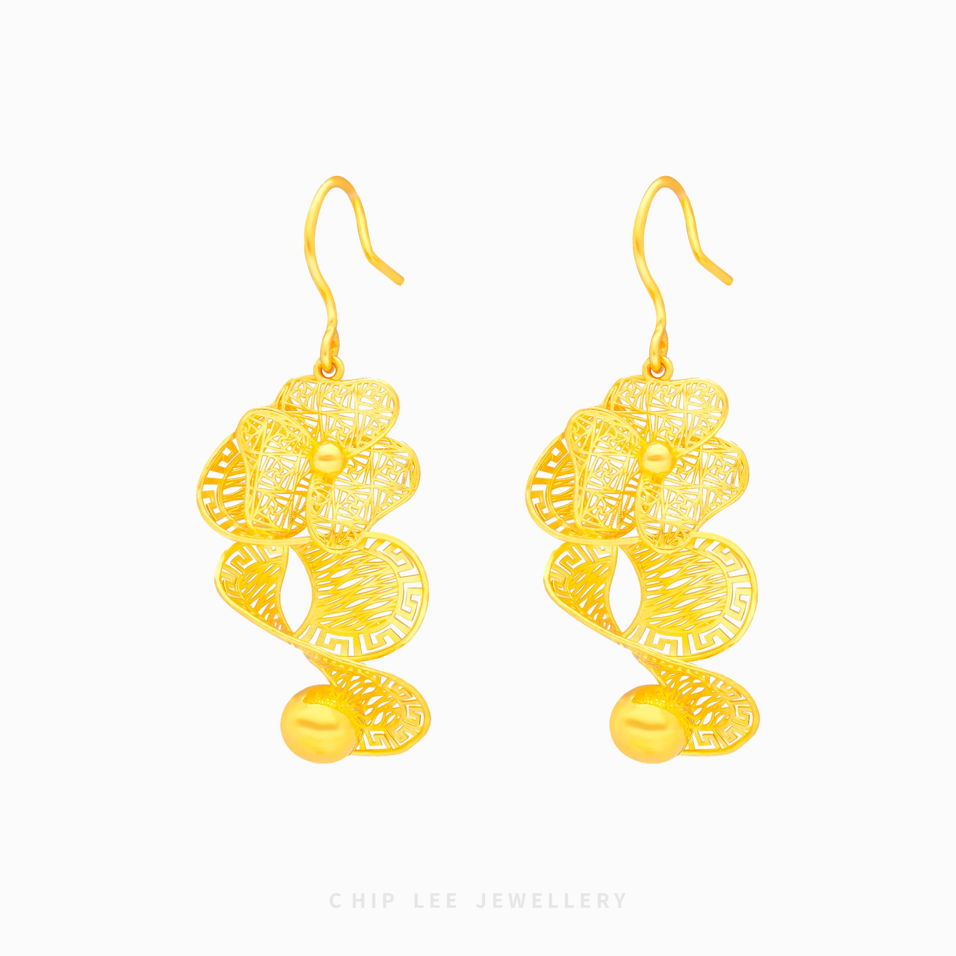 999 Pure Gold Statement Bow Earring | Chip Lee Jewellery