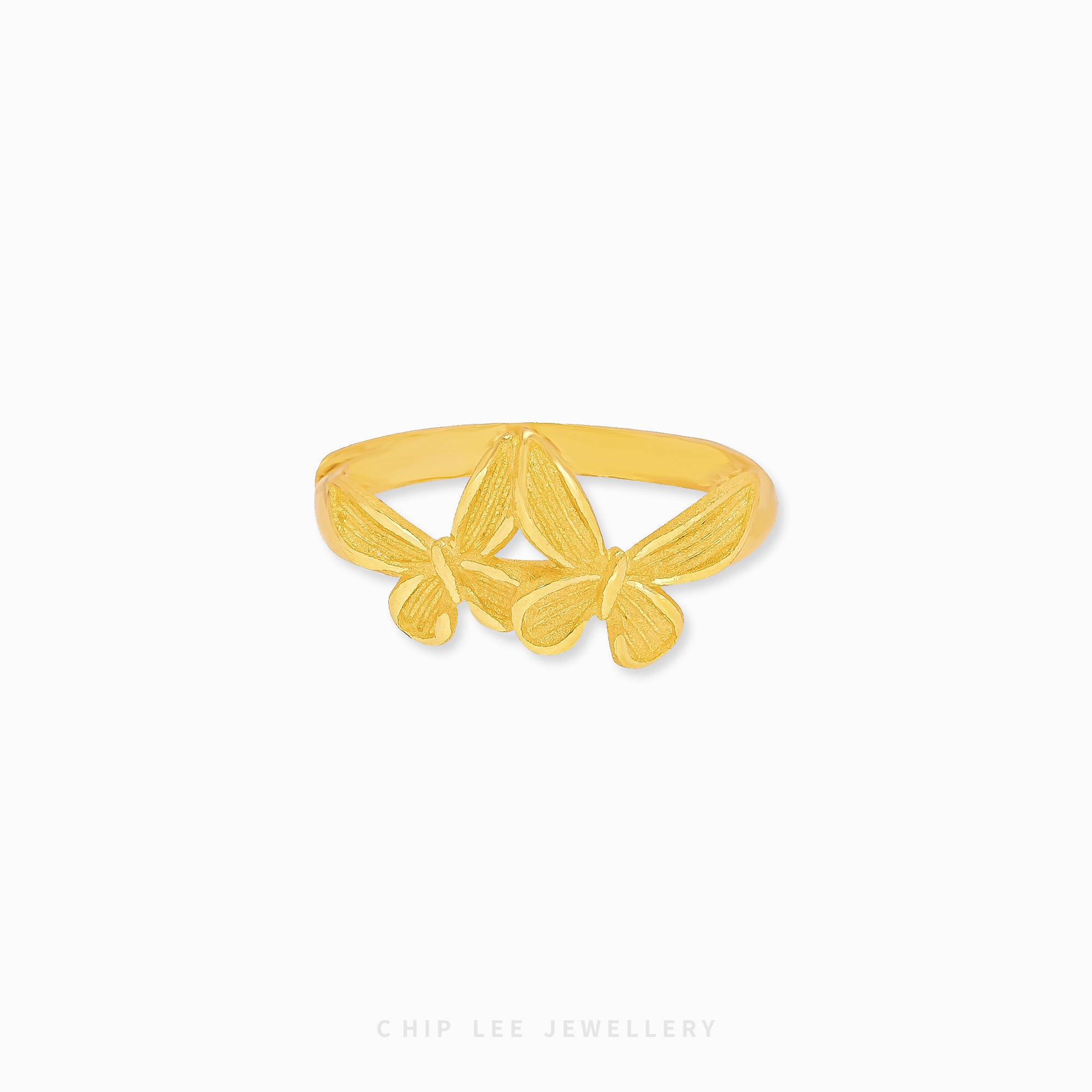 999 | 24K Gold Mariposa Butterfly Ring – Elegant Design