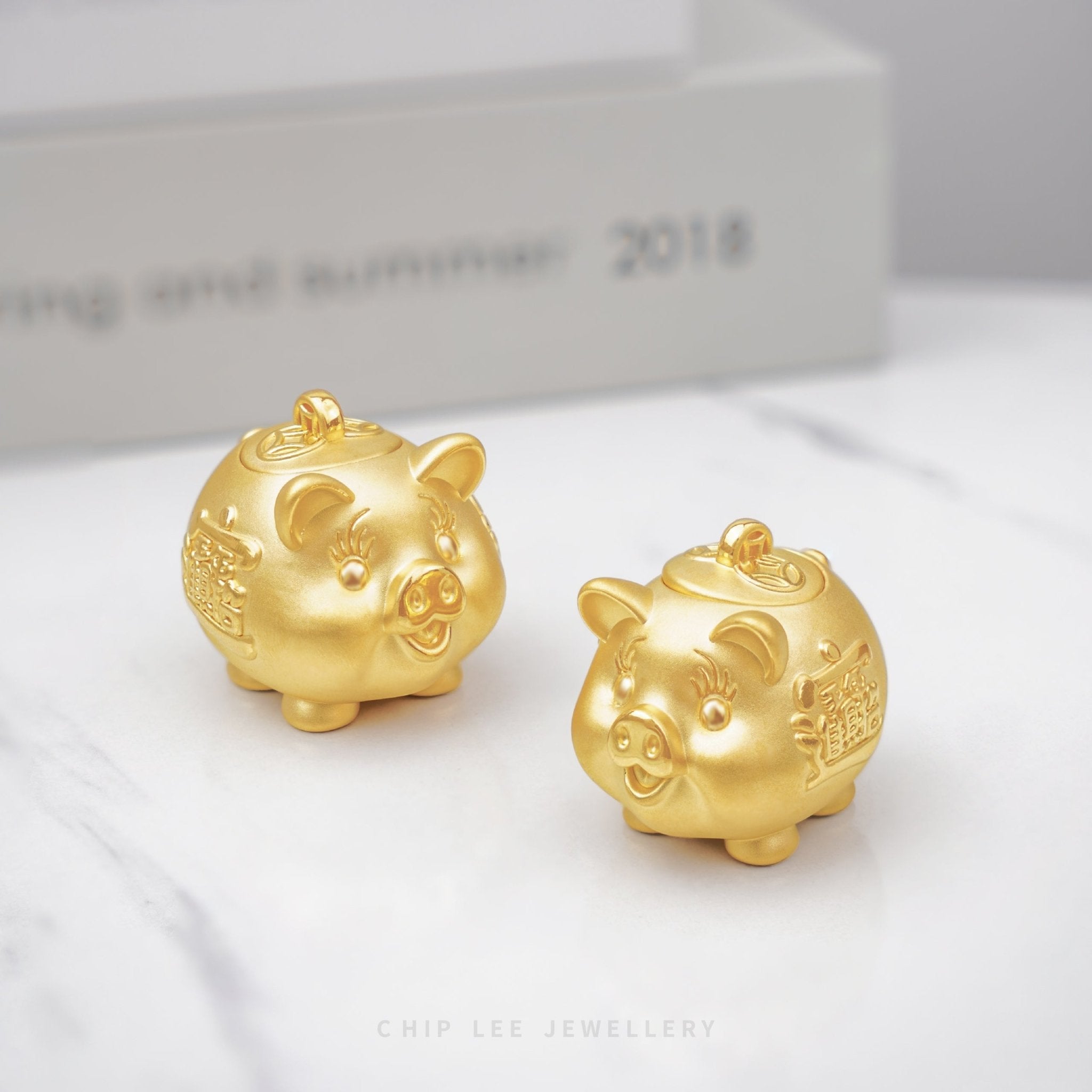 999 Pure Gold Prosperity Pig Figurine Wealth & Good Fortune