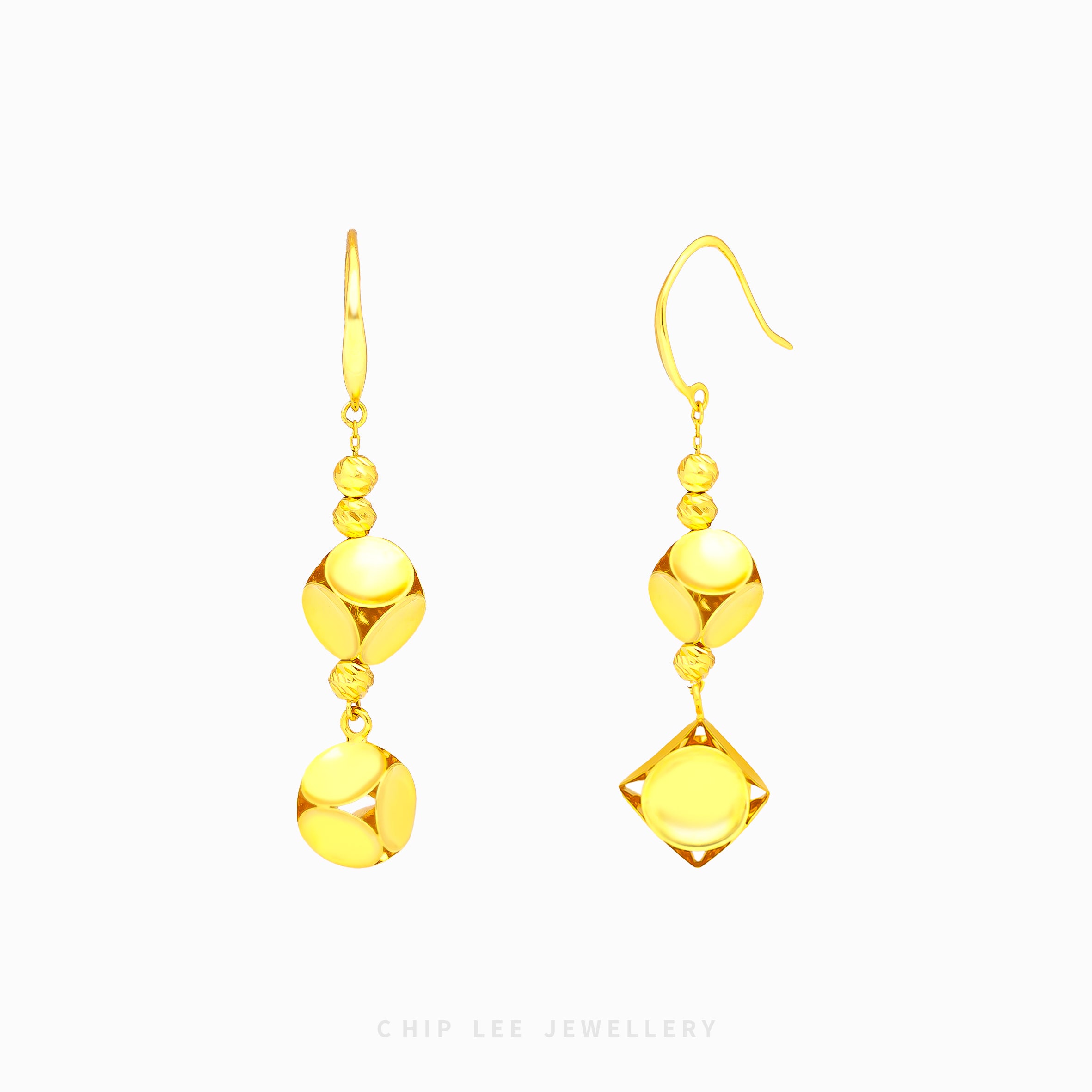 Mixed Cube Dangling Earrings | Chip Lee Jewellery