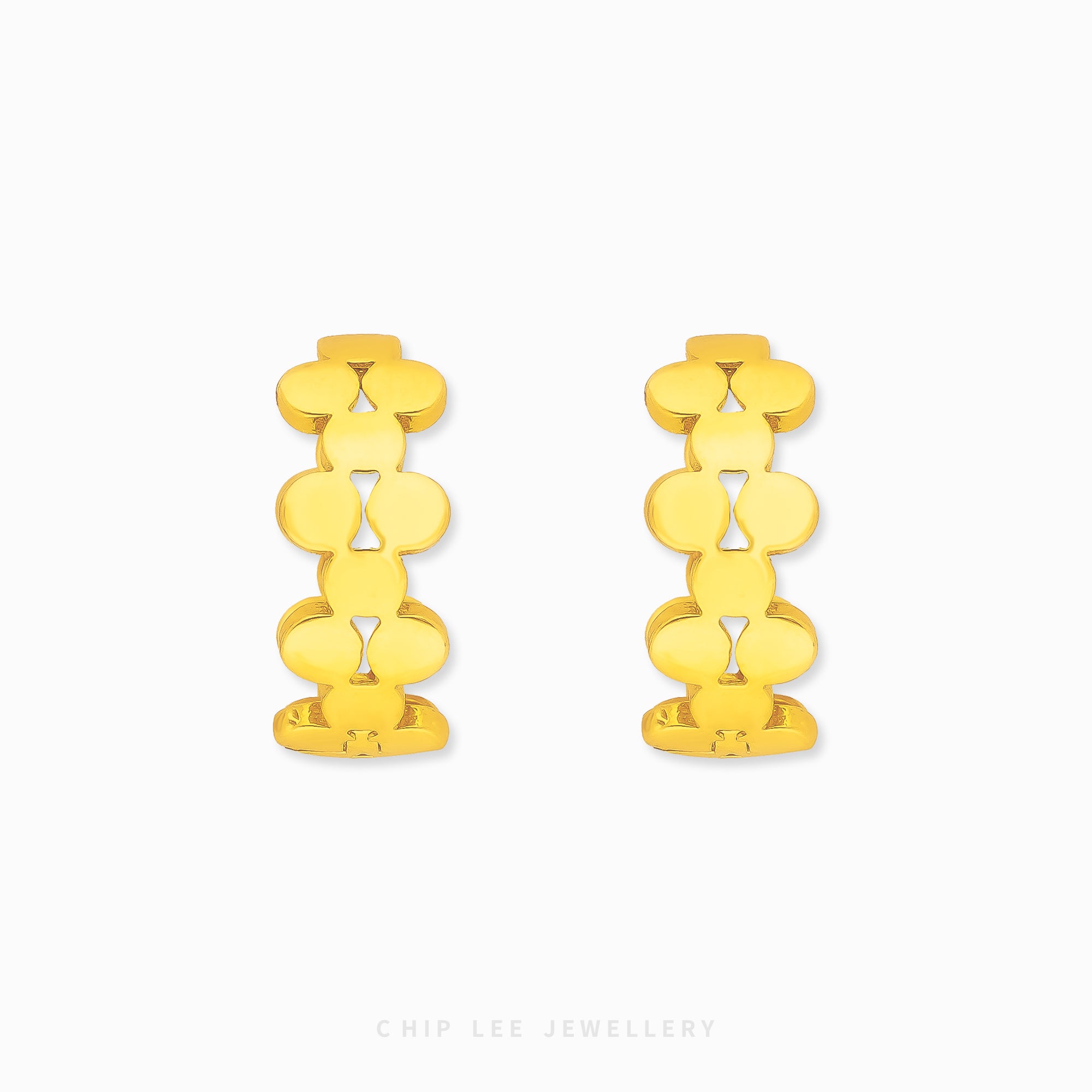 Loop Earring – 916 Gold Minimalist Hoops | Chip Lee Jewellery