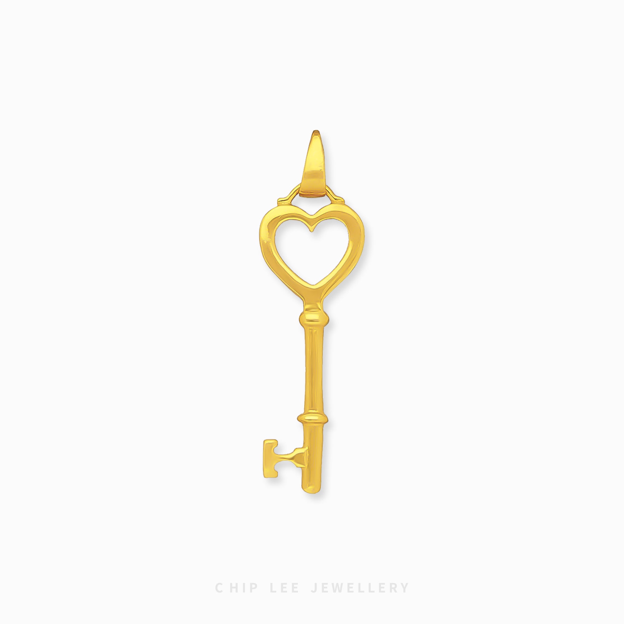Heart Key Pendant - Chip Lee Jewellery Pte Ltd