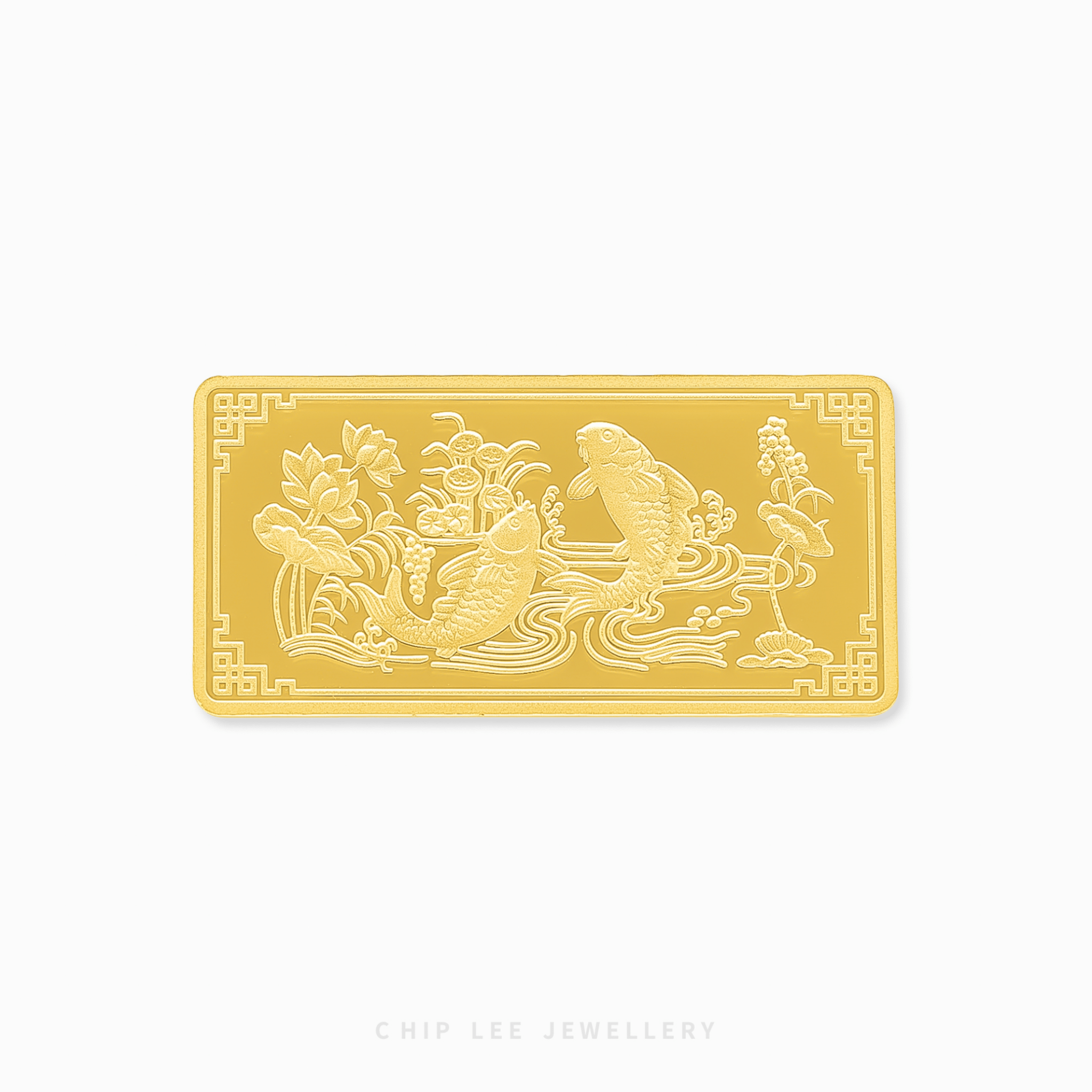 Prosperous Koi (年年有余) Nian Nian You Yu 999 Gold Bar