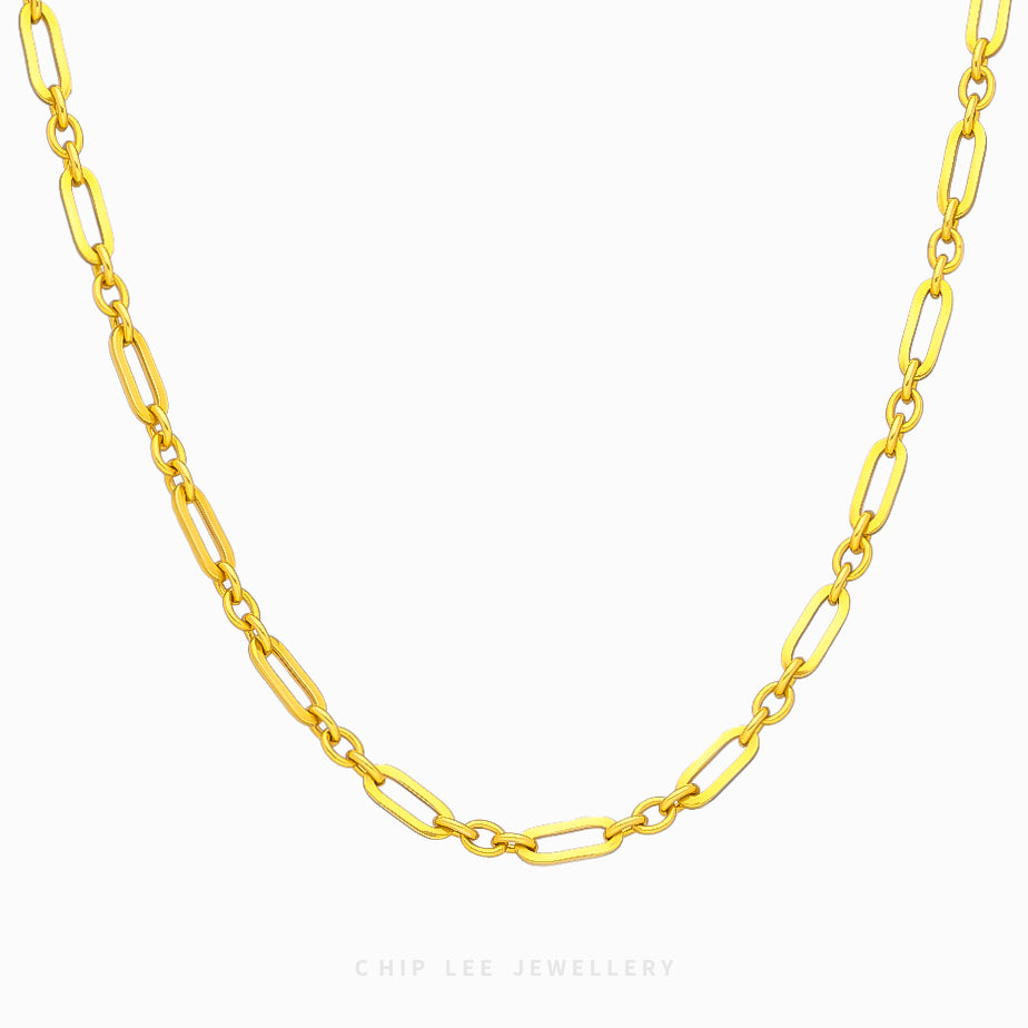 Mixed Paperclip Link Chain Necklace – Chip Lee Jewellery